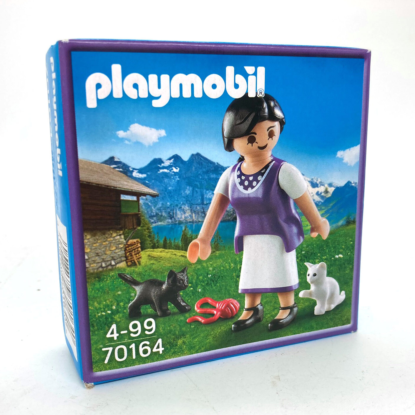 playmobil 70126 femme et chatons