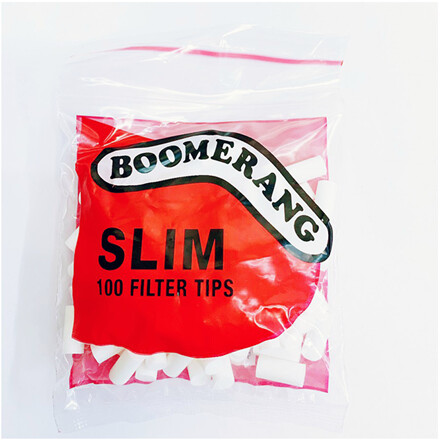 BOOMERANG FILTER TIPS – RED SLIM 100S