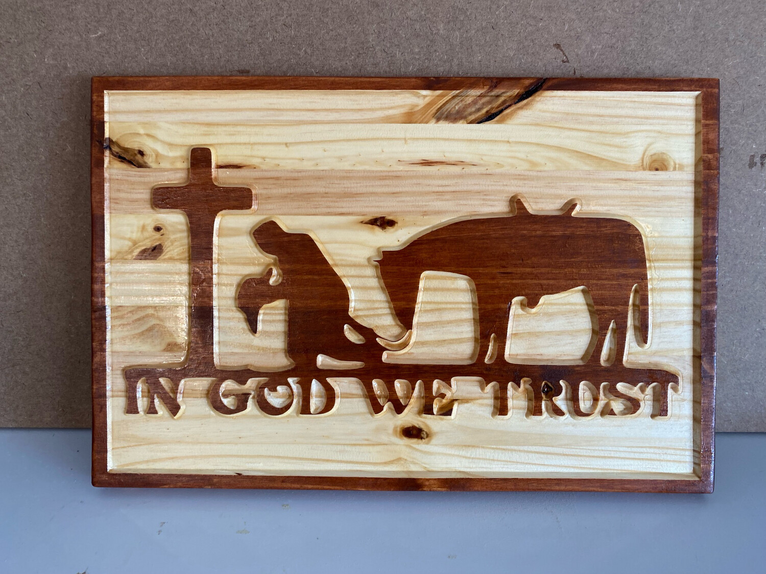 ‘Praying Cowboy - God’ Wall Décor