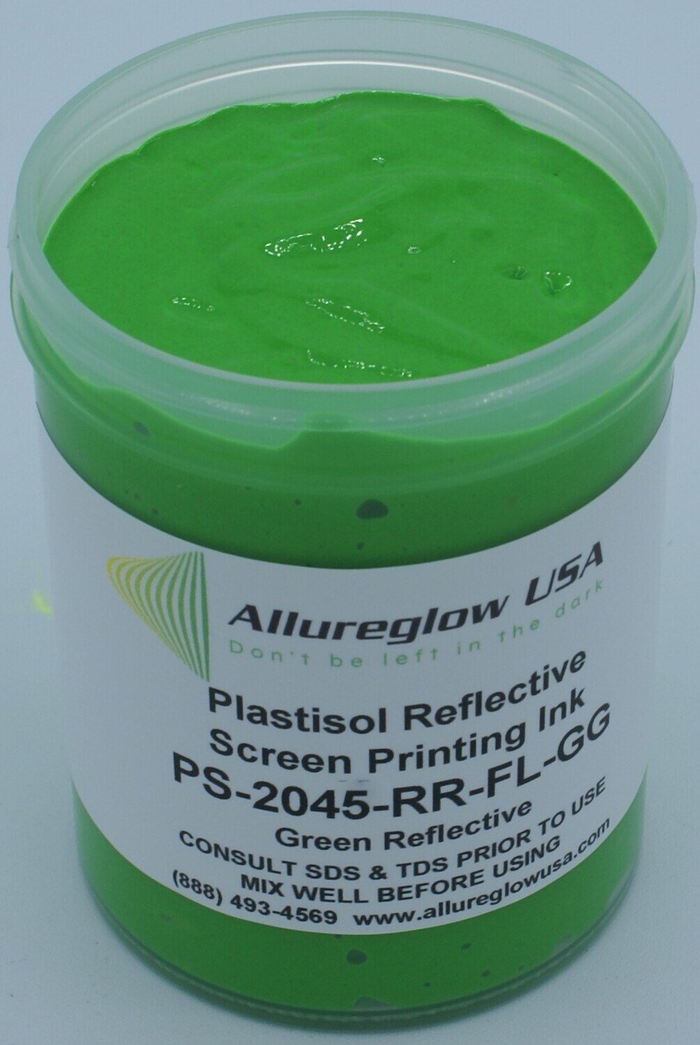 PS-2045-RR-FL-GG-GL PLASTISOL FLUORESCENT GREEN REFLECTIVE INK GALLON