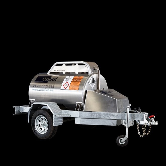 1100 Litre Single Axle Braked Trailer Tank