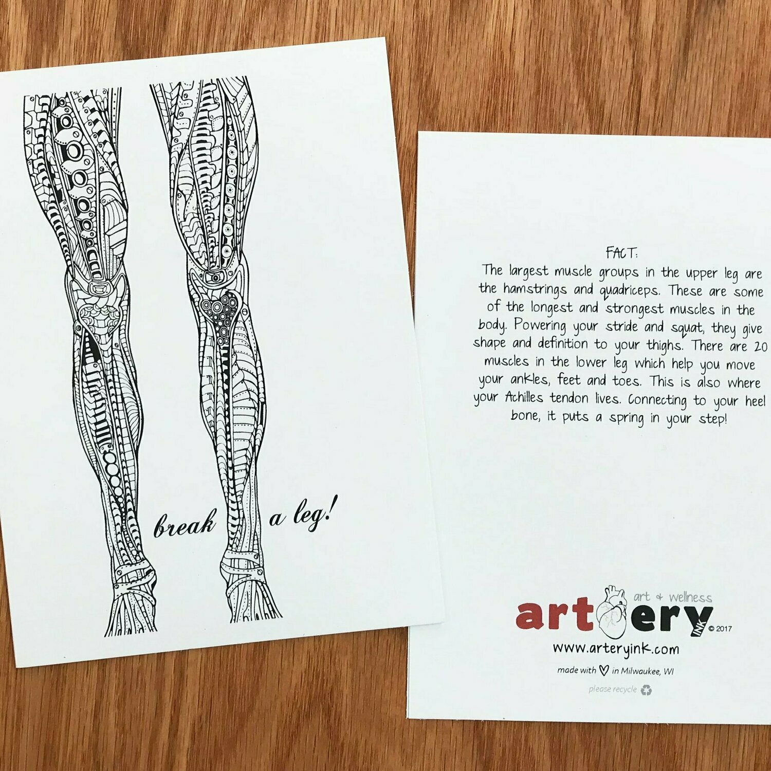 Break A Leg - Encouragement Card