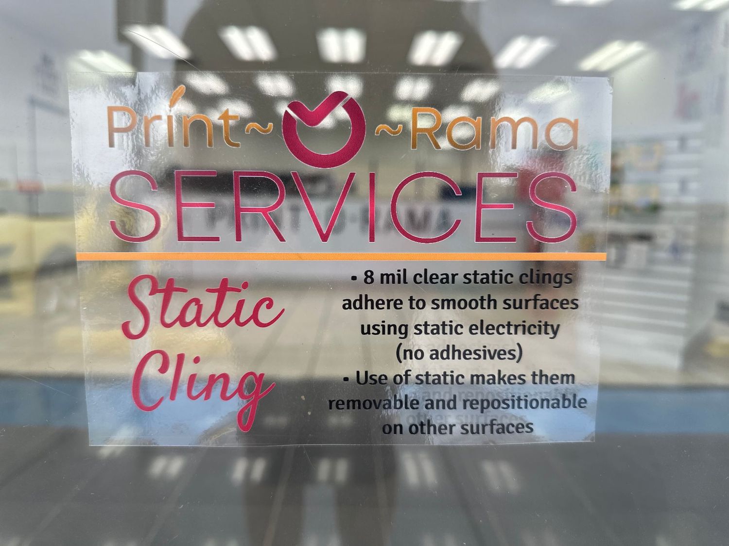 Static Cling-Transparent