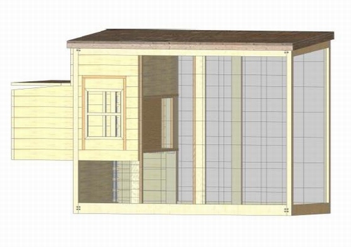 Large Chicken Shack Plans