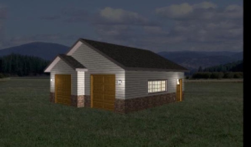 28' x 30' Garage Plan