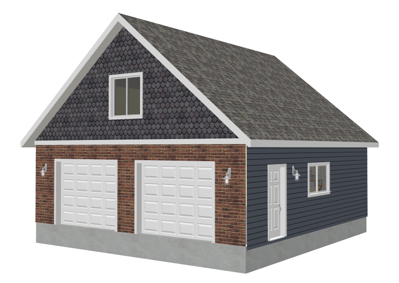 #g550 28 X 30 X 9 Garage Plans in PDF and DWG