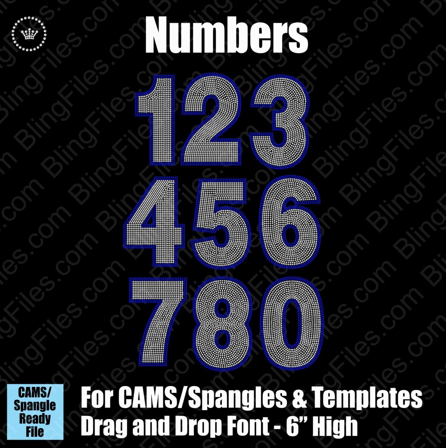 Fat Numbers 6.5" Drag and Drop Download File - CAMS/ProSpangle - Store ...