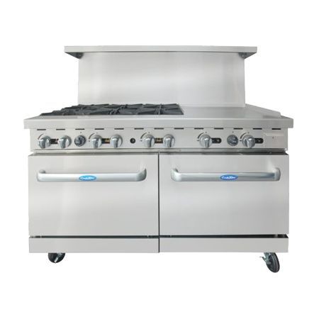 Cook Rite Estufa con Horno 6 Quemadores y Plancha 24″ Izquierda AGR ...