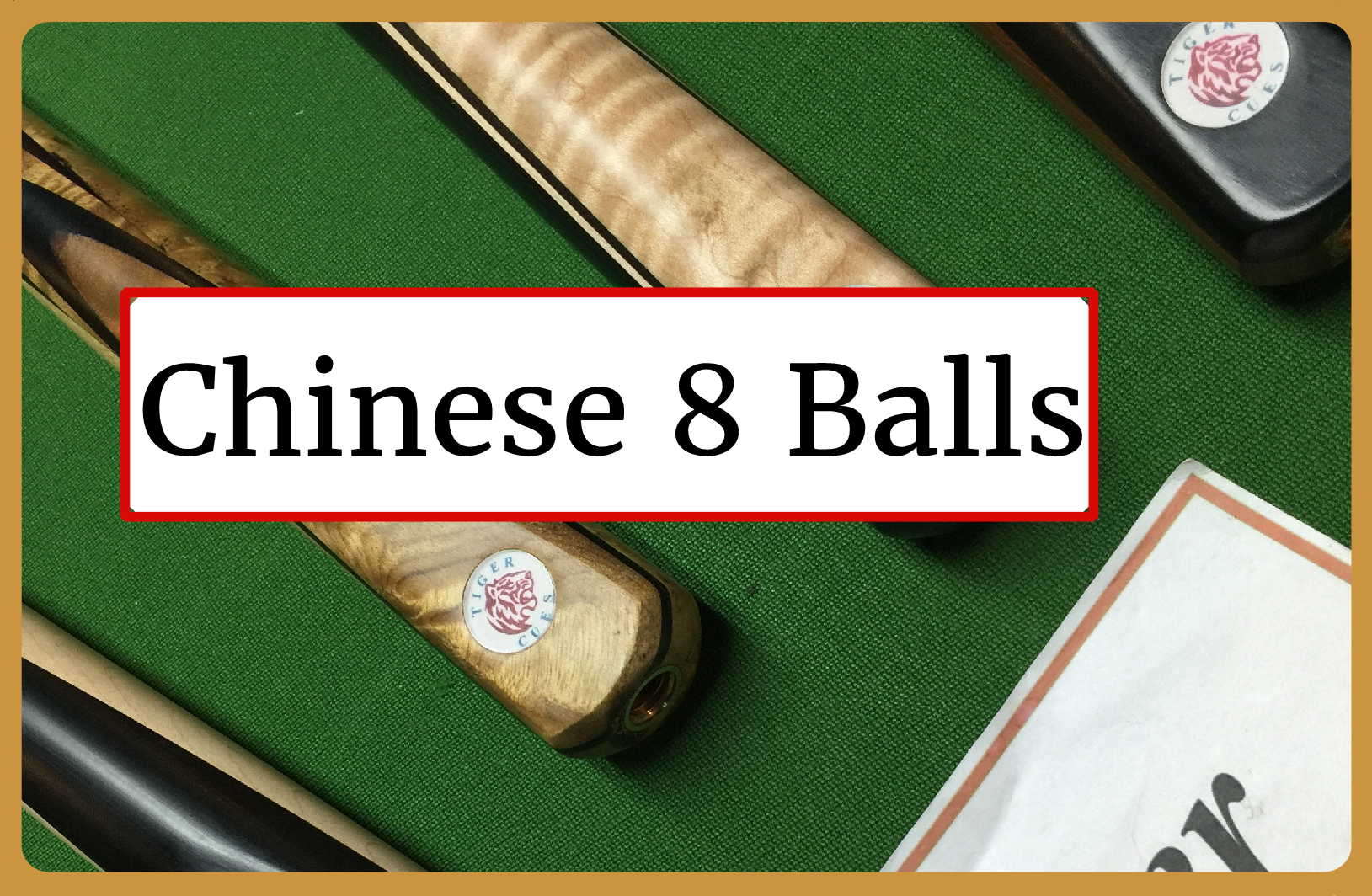 Chinese 8 Ball Cue