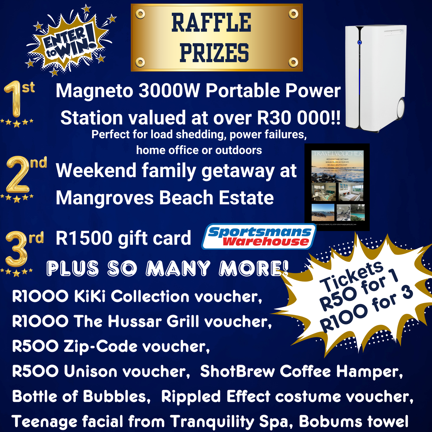 A RHU HOCKEY TOUR RAFFLE DRAW 13 JUNE 2024