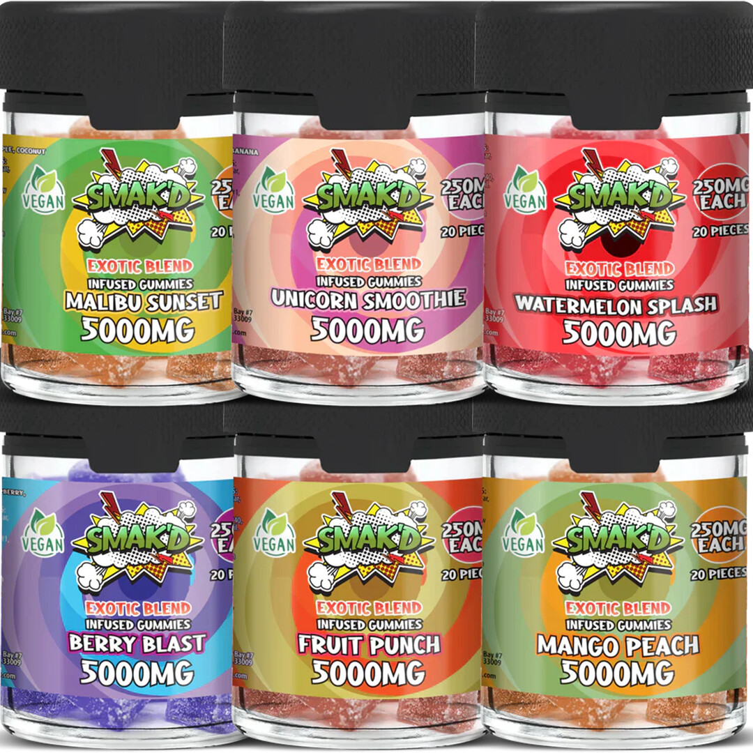 SMAK'D Exotic Blend Gummies | Smoke Shop: Delta 8, Dabs, Edibles, CBD ...