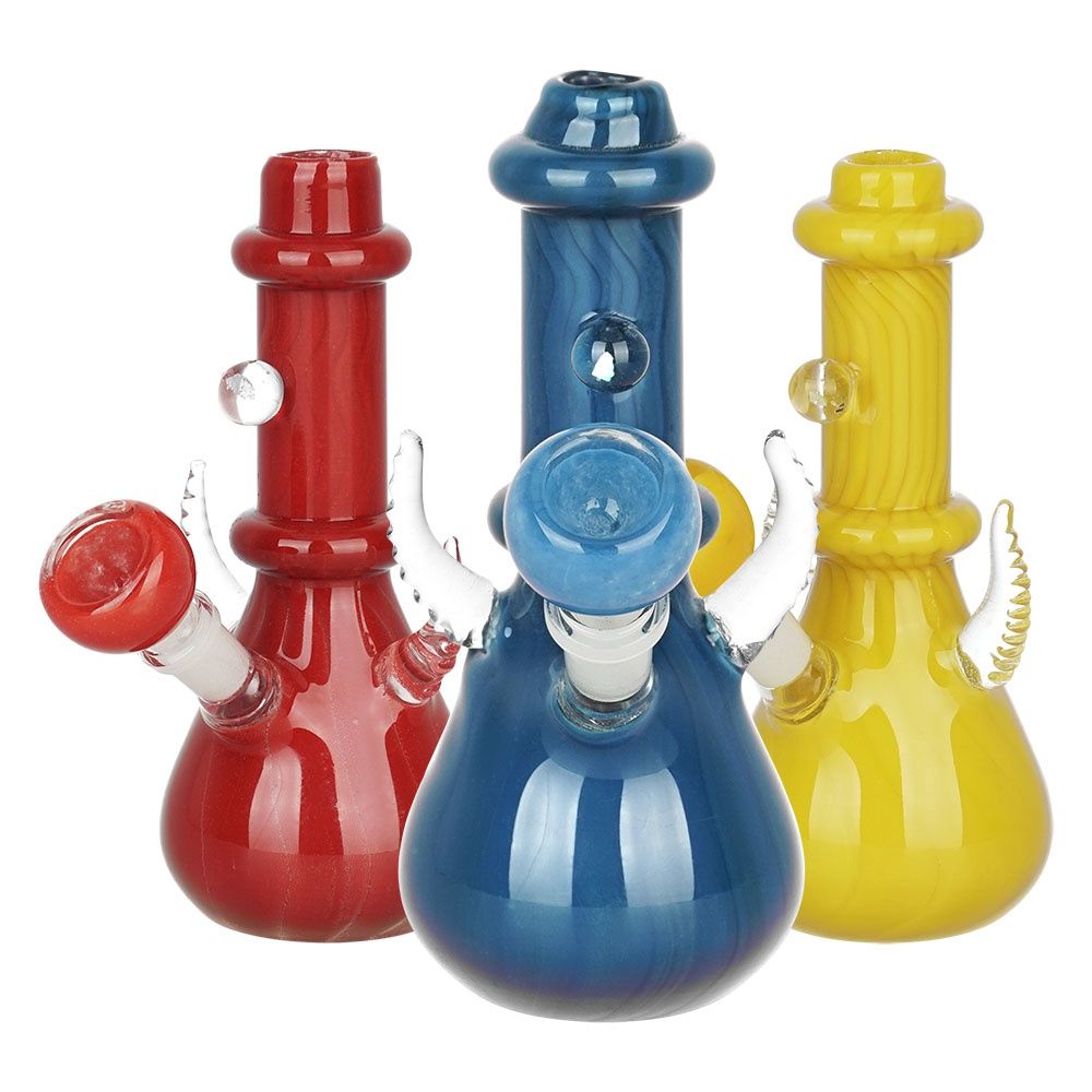 Mini Horns Opal 5" Glass Waterpipe 10mm F - Assorted Colors | Smoke ...