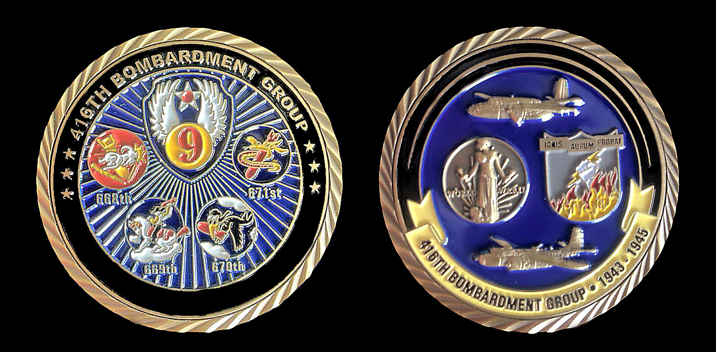 416th Bomb Group Challenge Coin