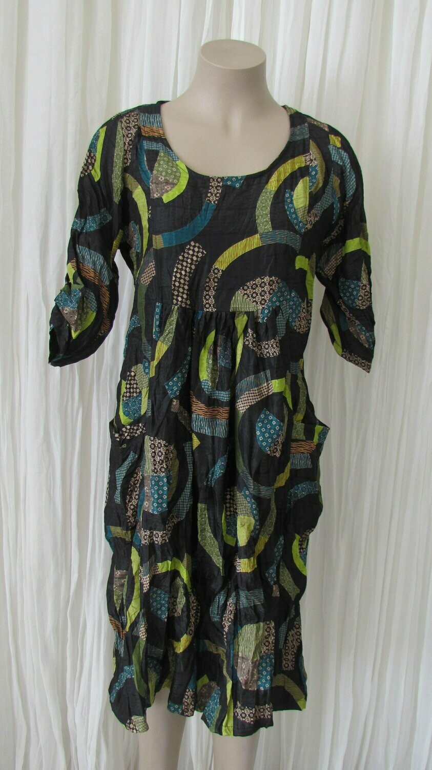 Green Abstract Dress