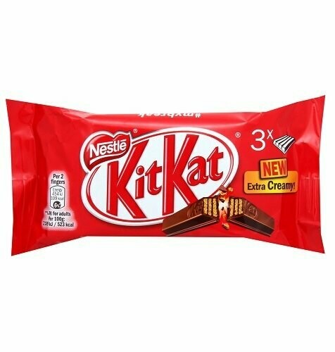 KITKAT 3x 41.5g NEW EXTRA CREAMY
