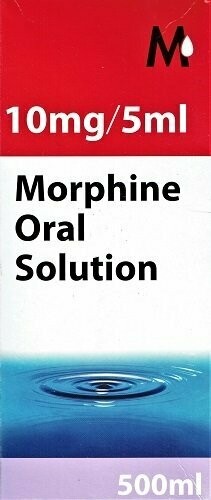 MORPHINE ORAL SOLUTION 500ml (10mg/5ml) BOTTLE