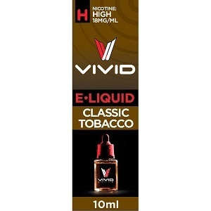 VIVID E-LIQUID CLASSIC TOBACCO NICOTINE HIGH 10ml