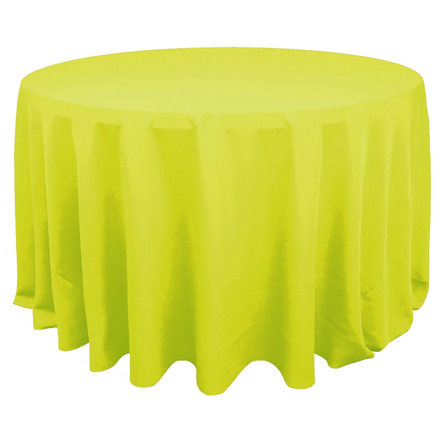 Neon Yellow Polyester Tablecloth Rental | AM Linen Rental - Show Now ...