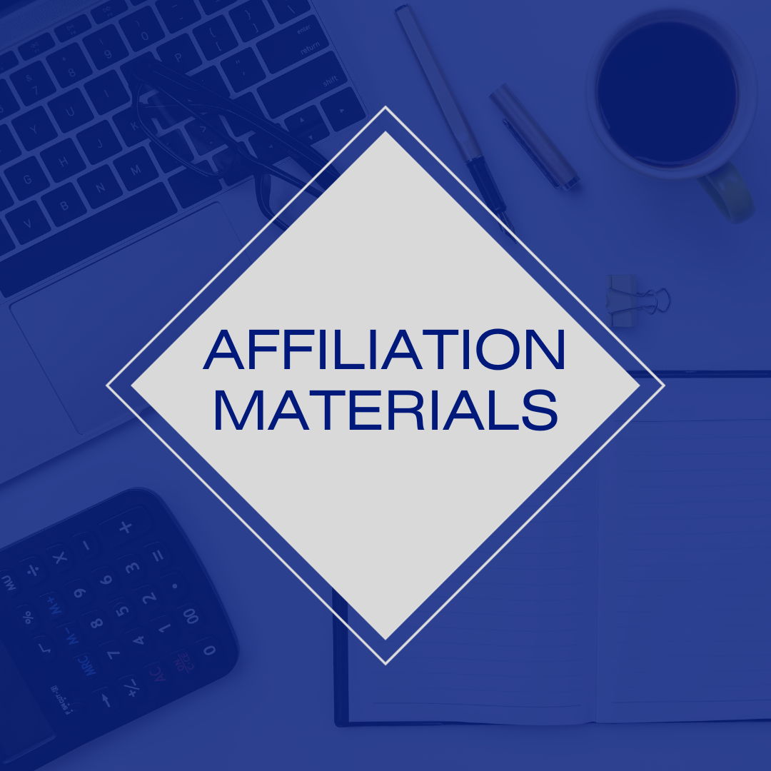Affiliation Materials & Fees