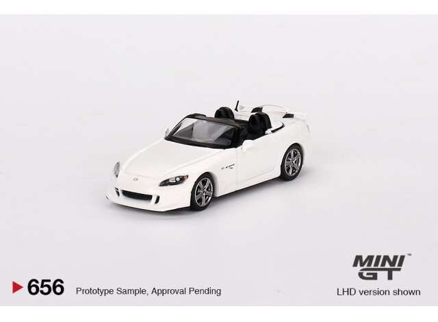 1:64 Mini GT - Honda S2000 (AP2) CR, grand prix white, Left Hand Drive.