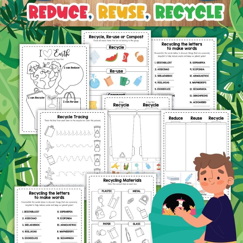 Three R's (Reduce, Reuse, Recycle) Activities