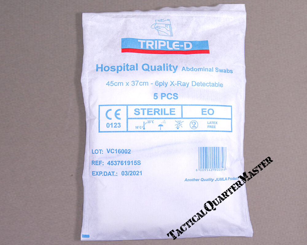 Abdominal Swabs: 45X37X5mm