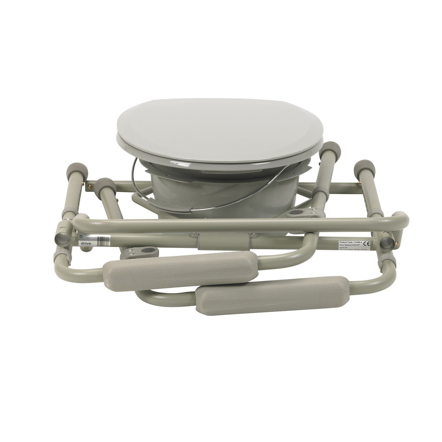 Folding Steel Commode