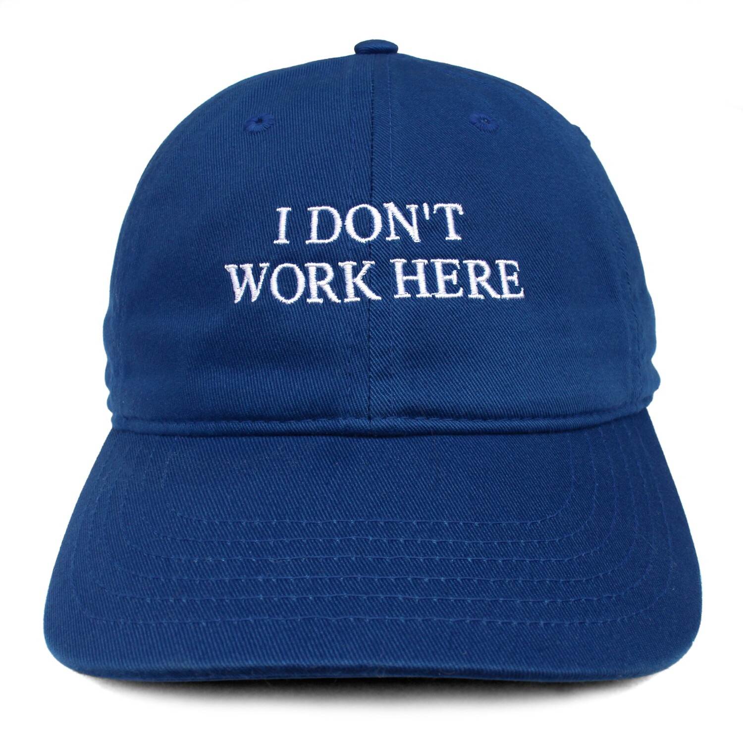SORRY I DON'T WORK HERE hat (Blue)