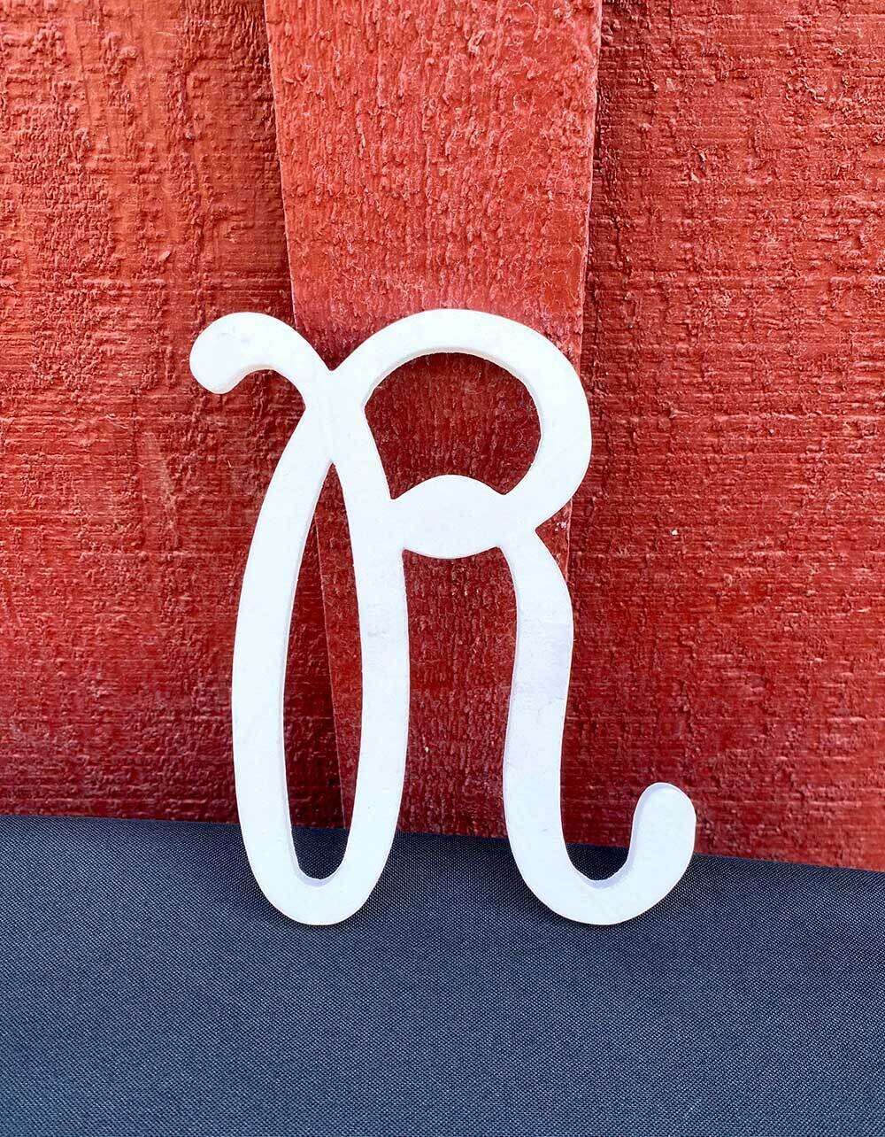 Cursive White Letters - Something Borrowed Barn - Rough & Ready Vineyards