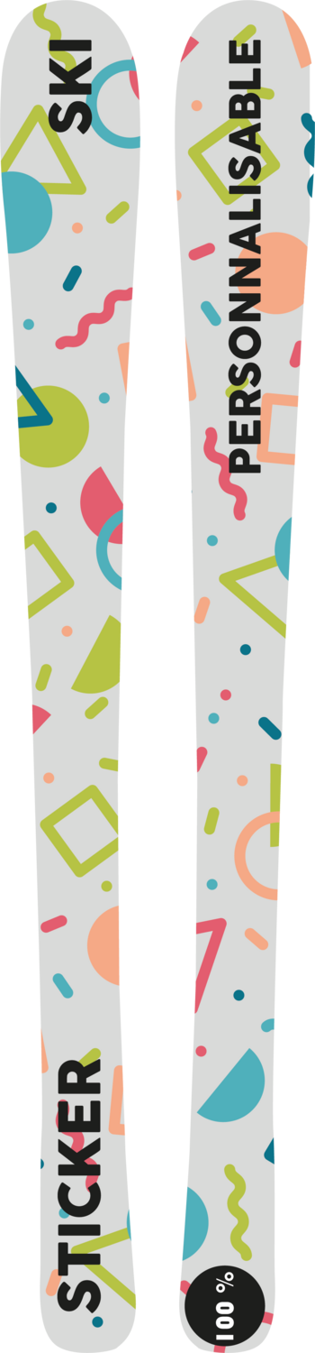 Sticker Ski Personnalisable