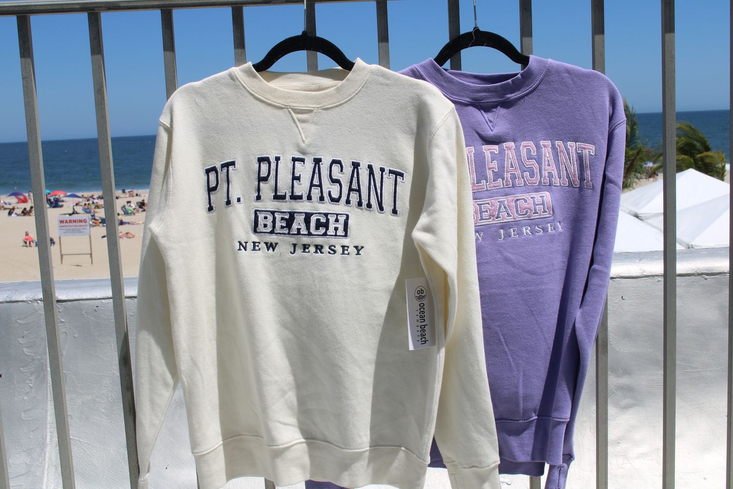 Pt. Pleasant Beach Varsity Patch Crew Neck