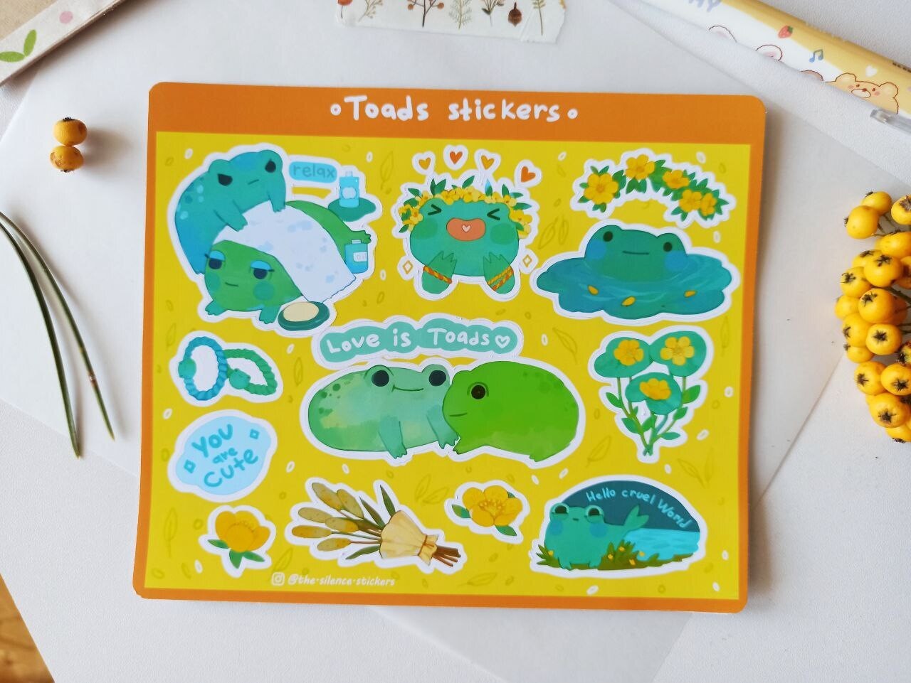 Toad stickers