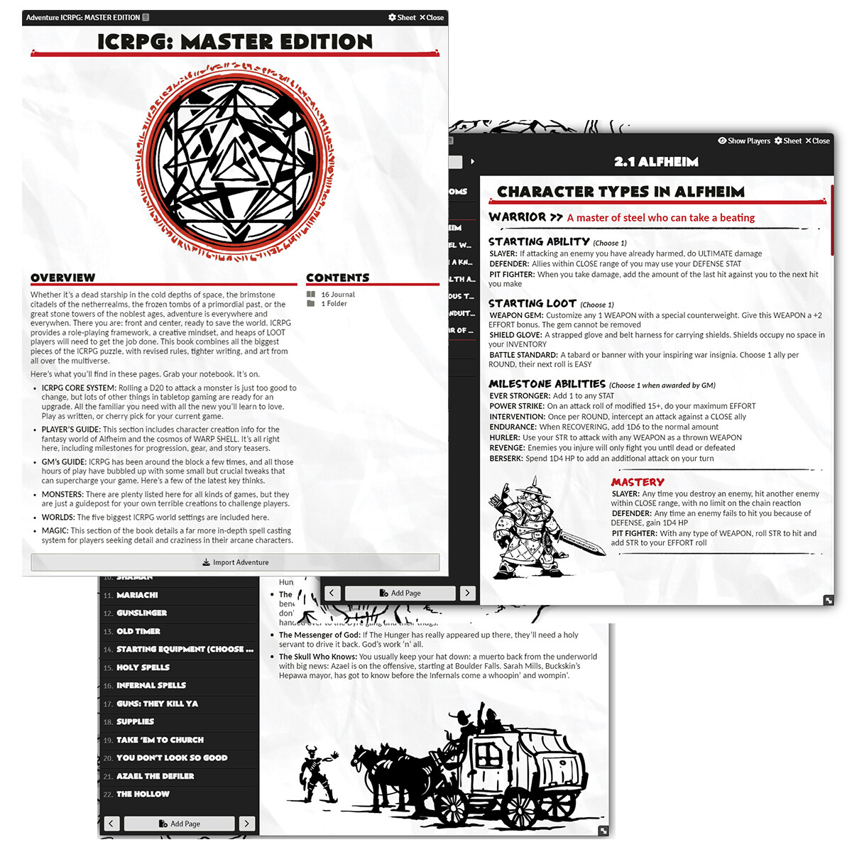 ICRPG Foundry VTT Premium Kit