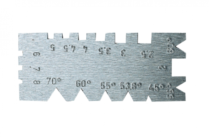 Šabloni asināšanai, profilometri