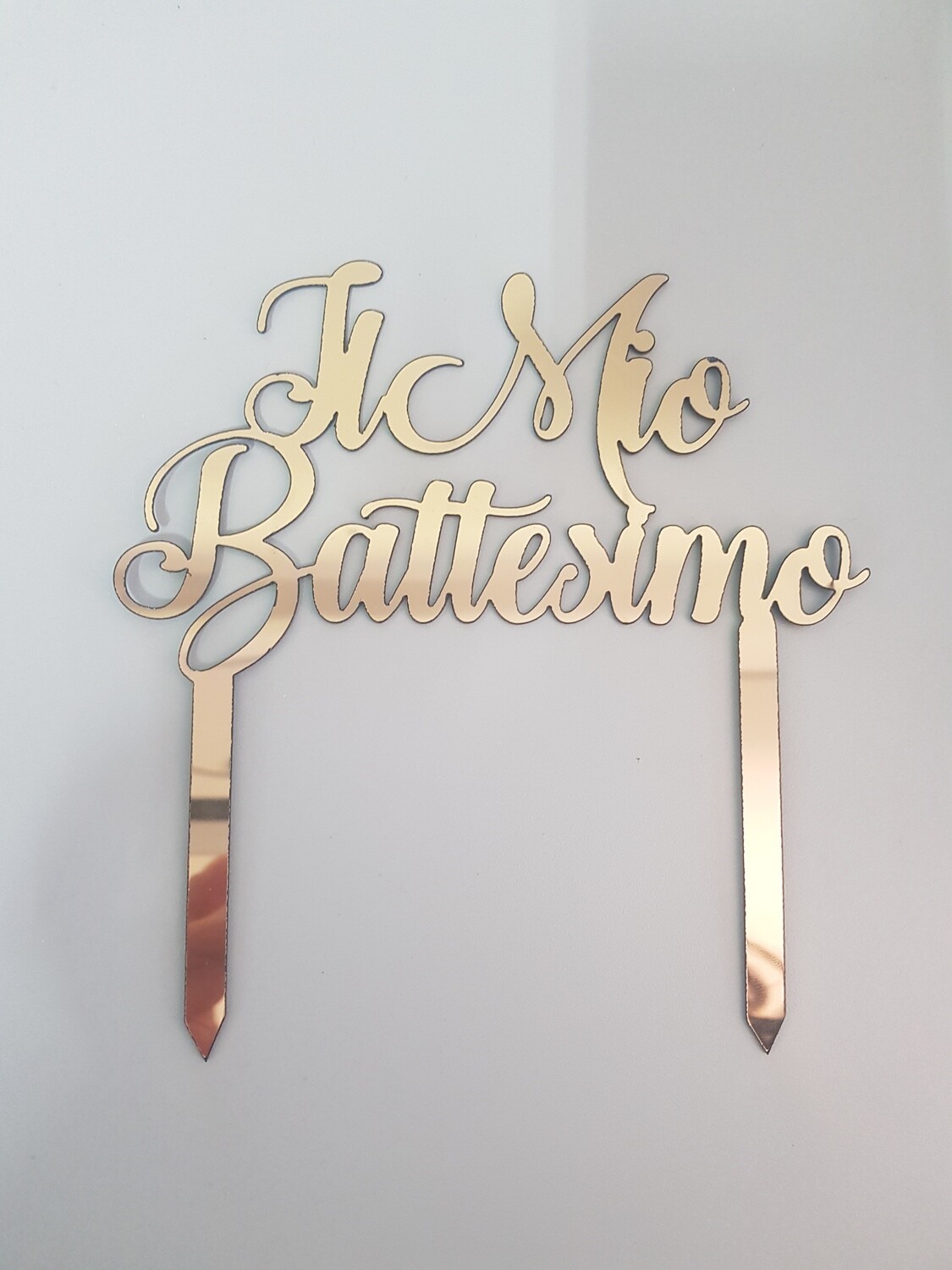 Topper Il Mio Battesimo Oro 15 cm