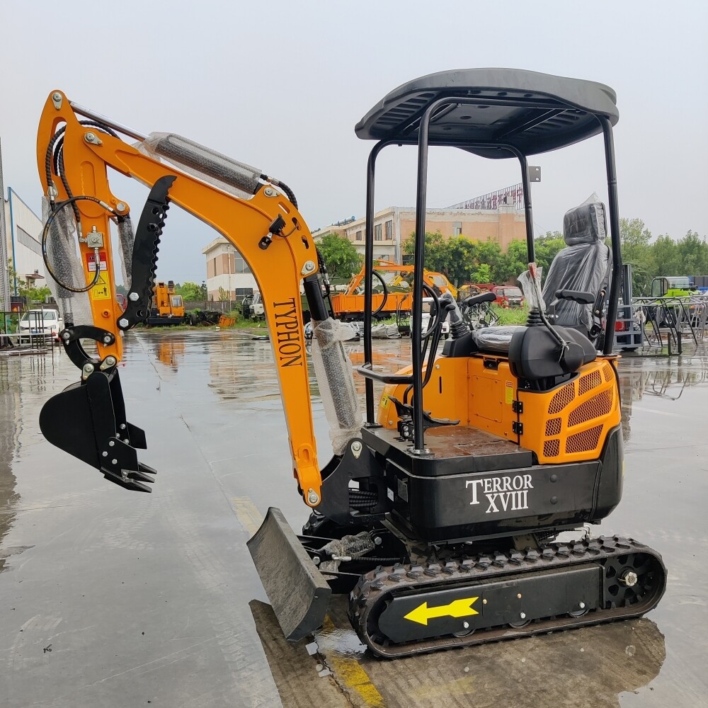 TYPHON TERROR XVIII Mini Excavator – 4000lbs Trench Digger with Canopy ...