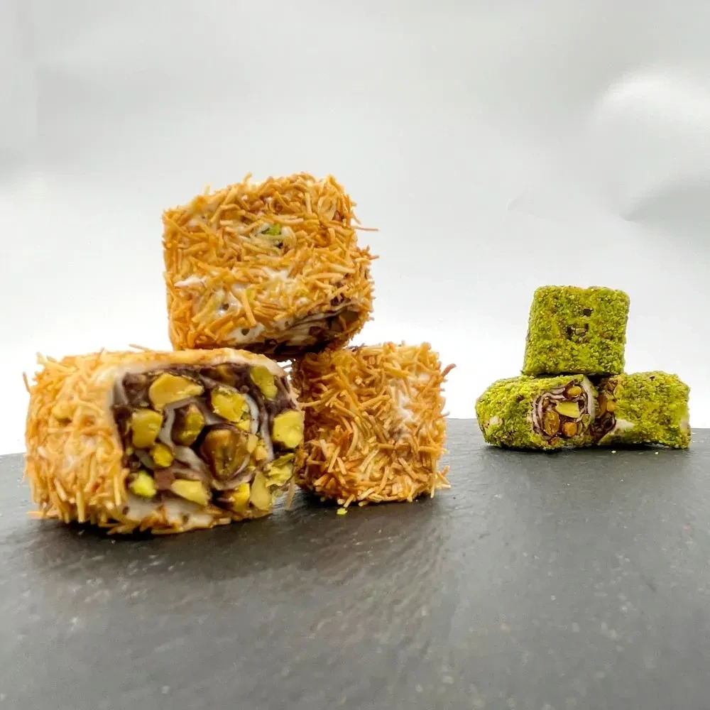 Loukoum Kadaîfs à la pistache - 500 gr