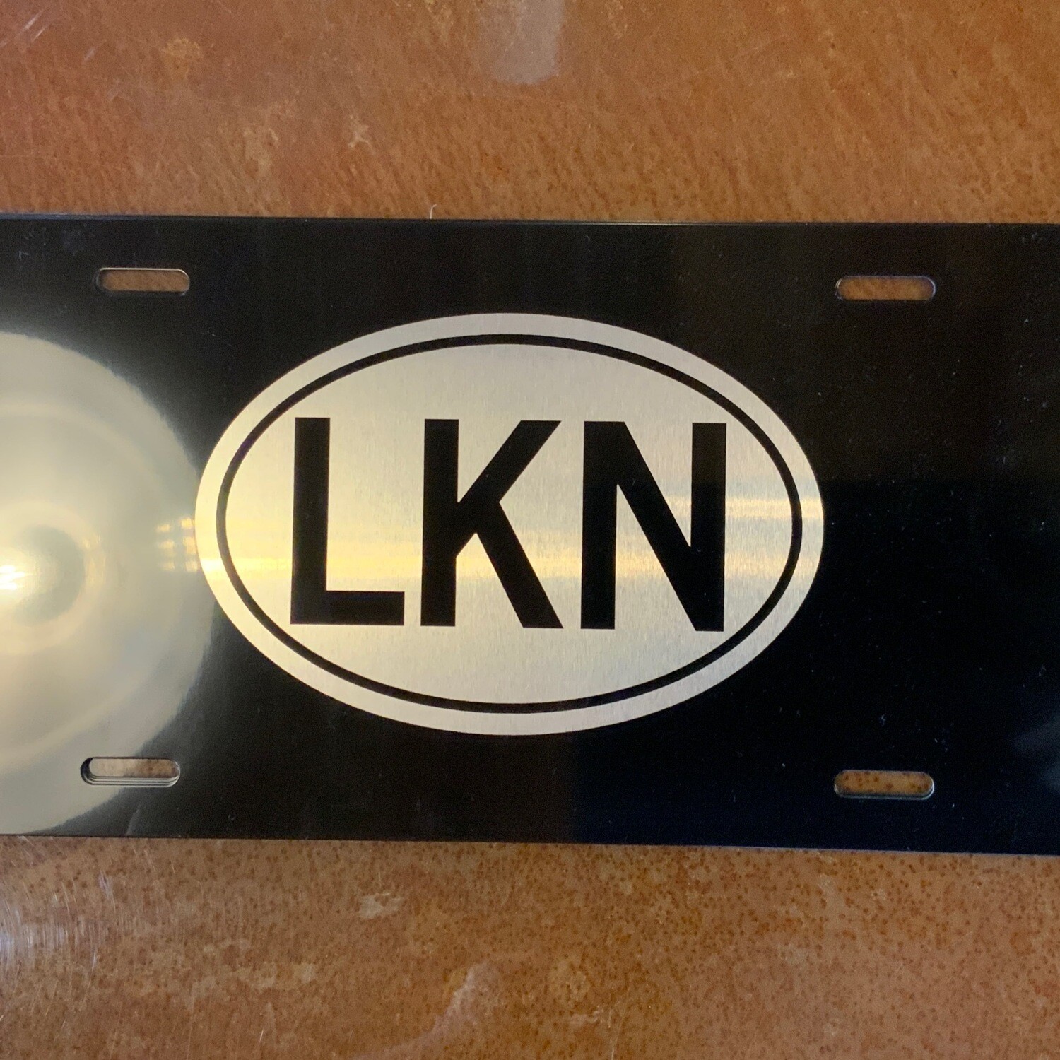 Lake Norman License Plates | Black LKN Logo