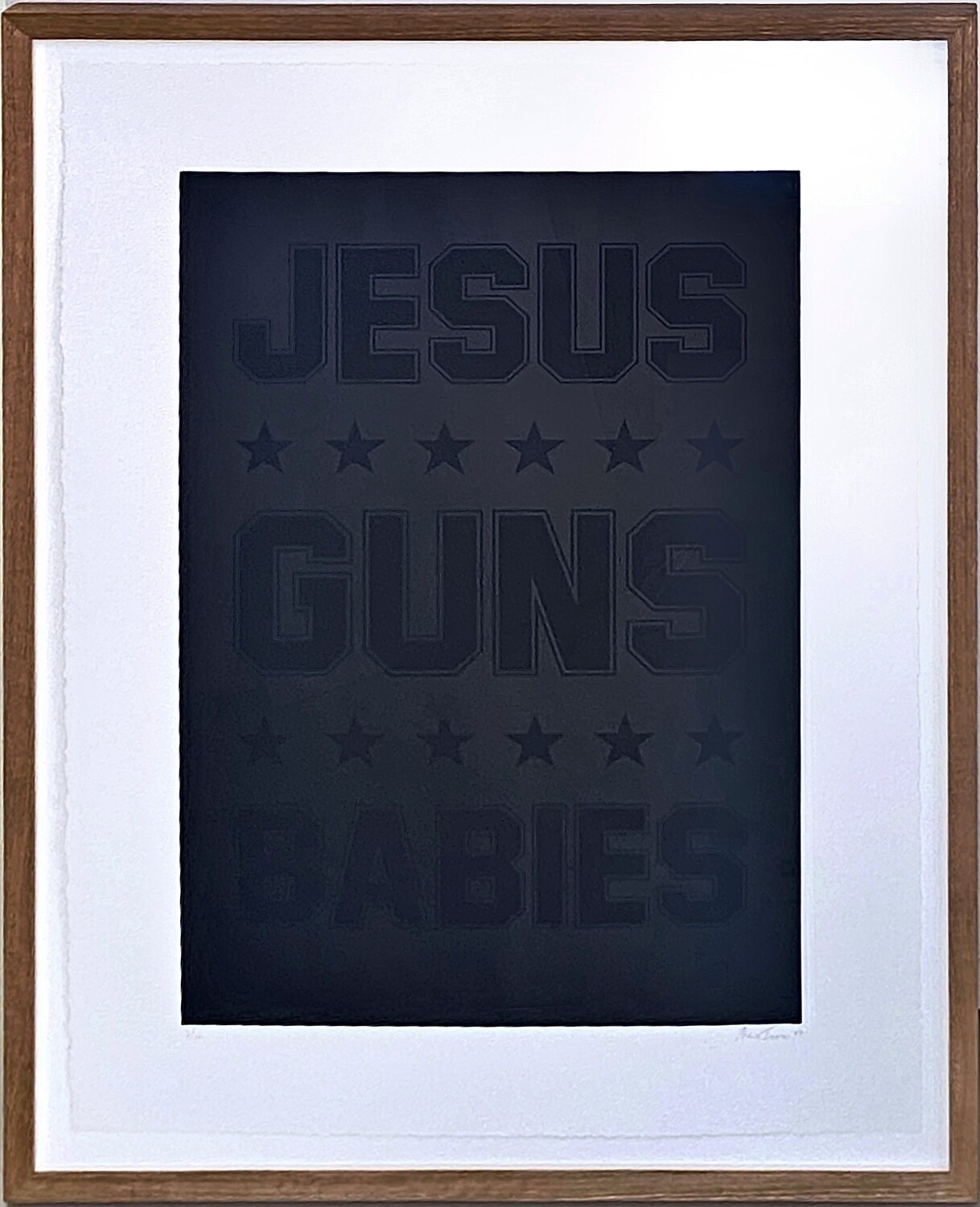 JESUS GUNS BABIES Print