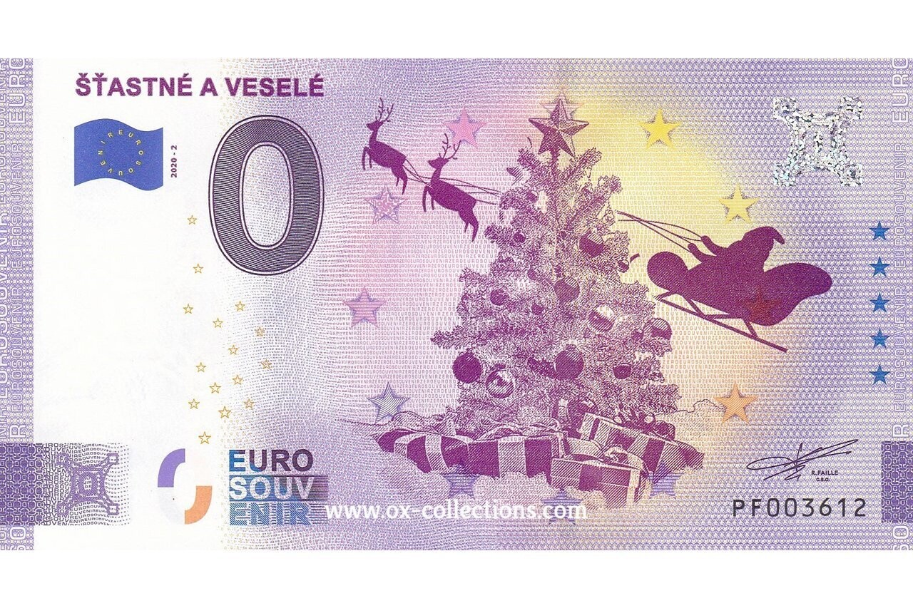 0 Euro-Schein Šťastné a Veselé PF-2020-2 | Ox