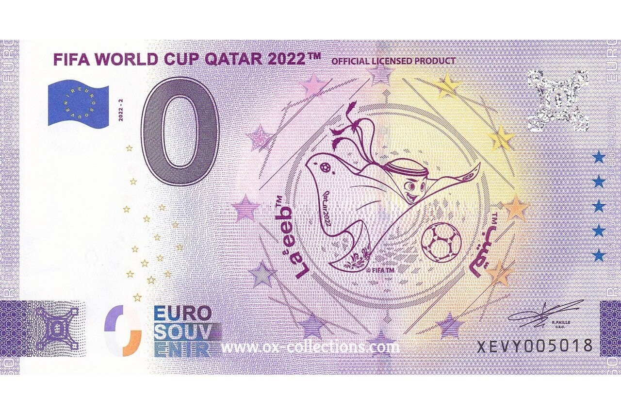 0 Euro-Schein FIFA World Cup Qatar 2022 XEVY-2022-2 | Ox