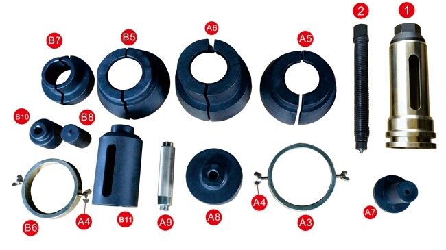 DAF / PACCAR (CF) DIFF FRONT/ REAR, MAIN SHAFT BEARING REMOVAL ...