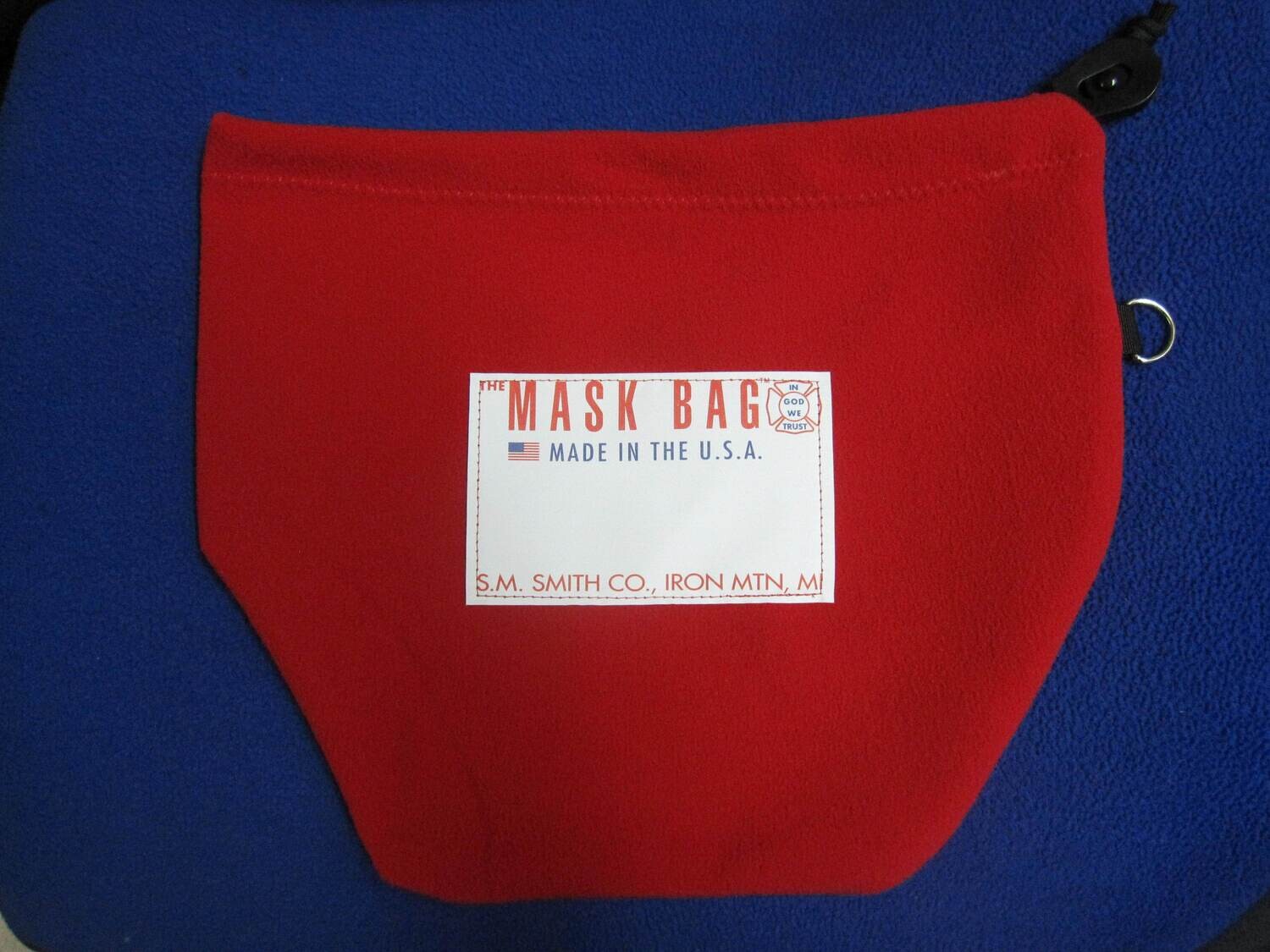 SCBA Mask Bag, MB3-300,10 OZ Cotton Canvas W/ Fleece liner, Drawcord ...