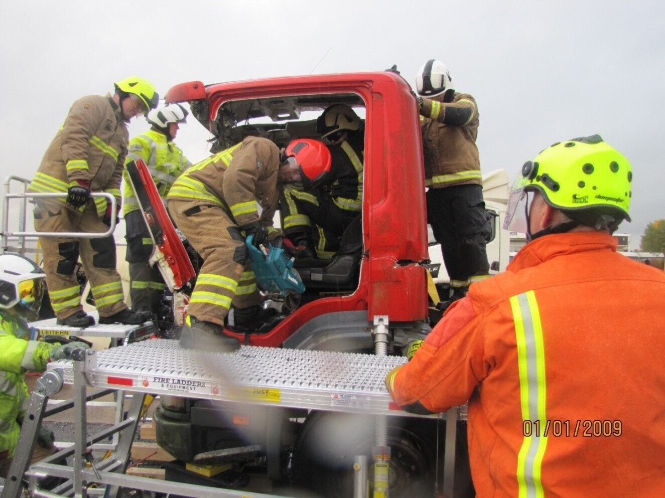 Folding Rescue Platform.