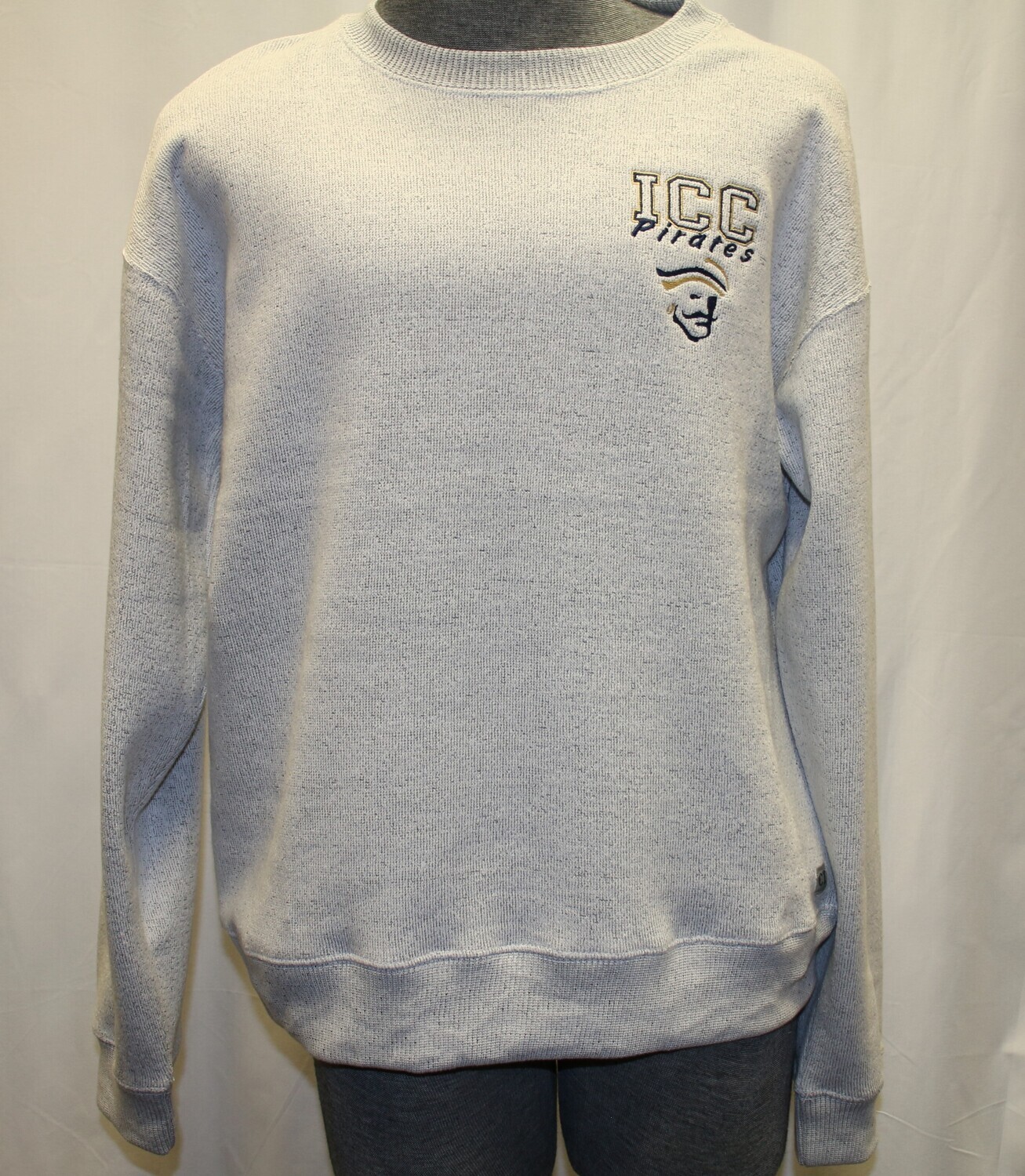 Crew Neck Sweatshirt with ICC Pirates Logo on Left Chest