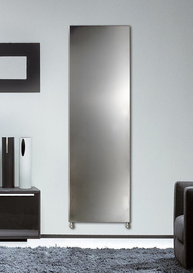 RADIATORE A PIASTRA S-PLATT h200 x L42cm COL. ALLUMINIO SATINATO BREM