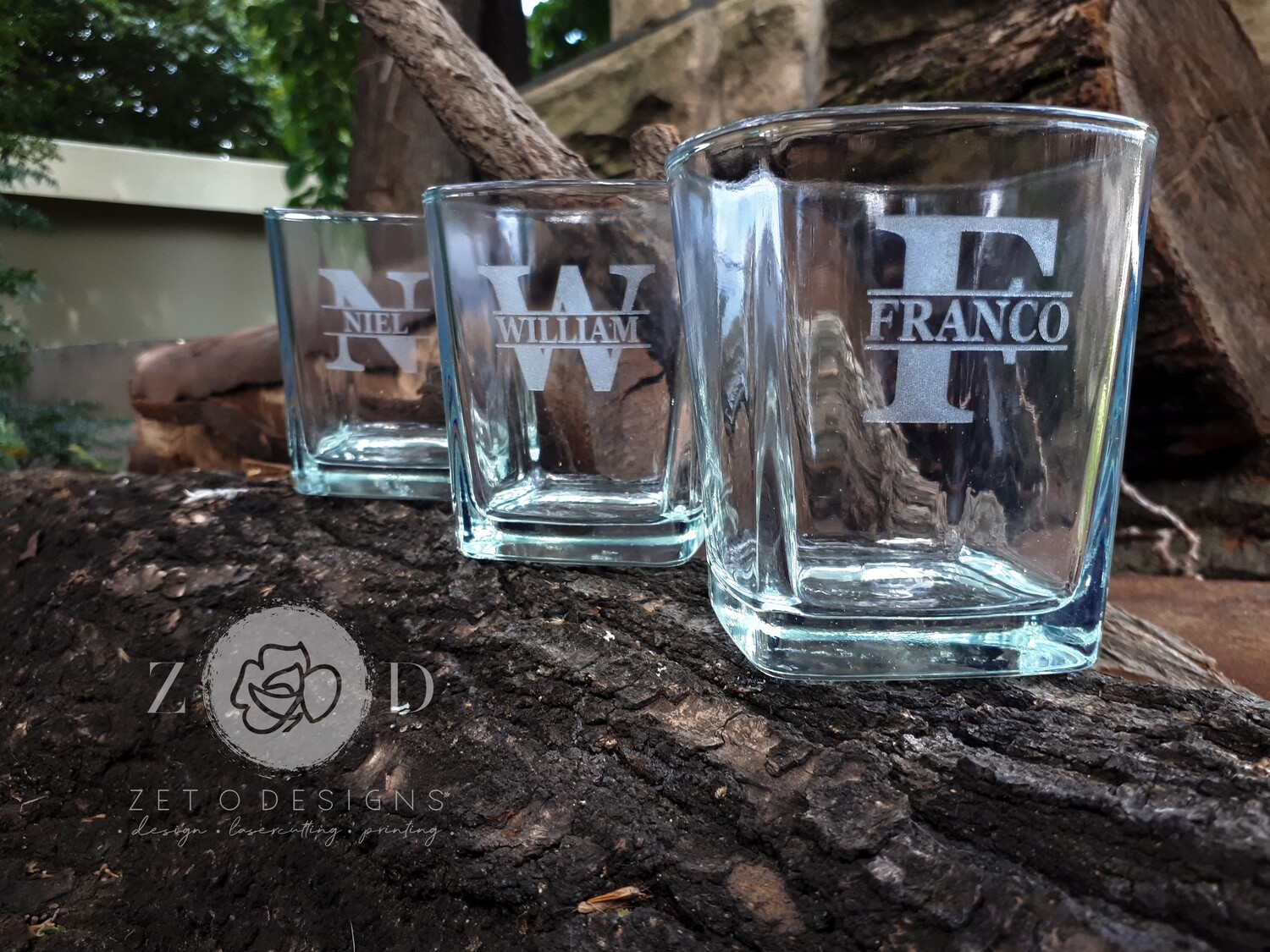 Whiskey Glass - Custom Engraving | Store | Zet O Designs
