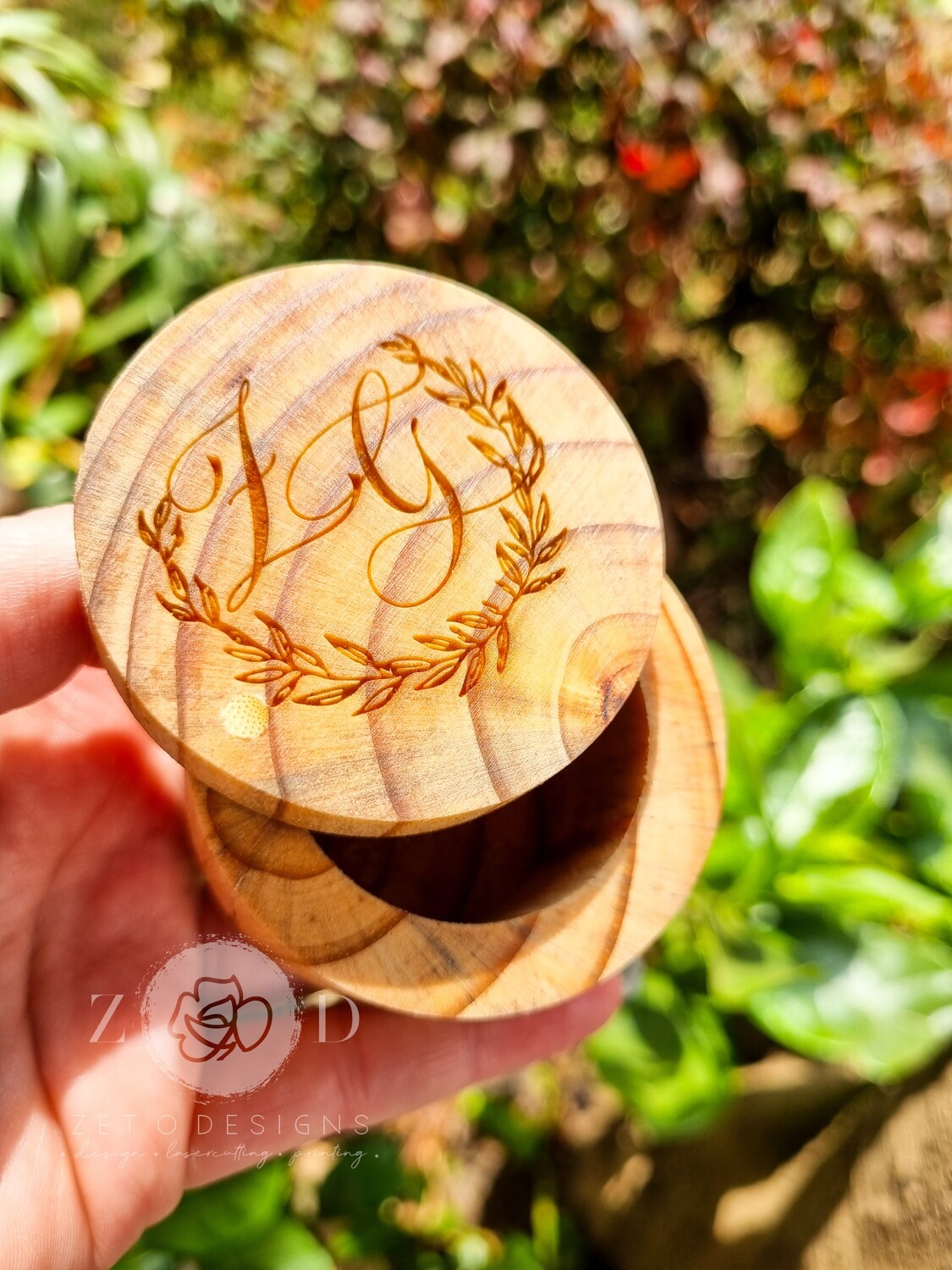 Round Wooden Ring Box – Store – Zet O Designs