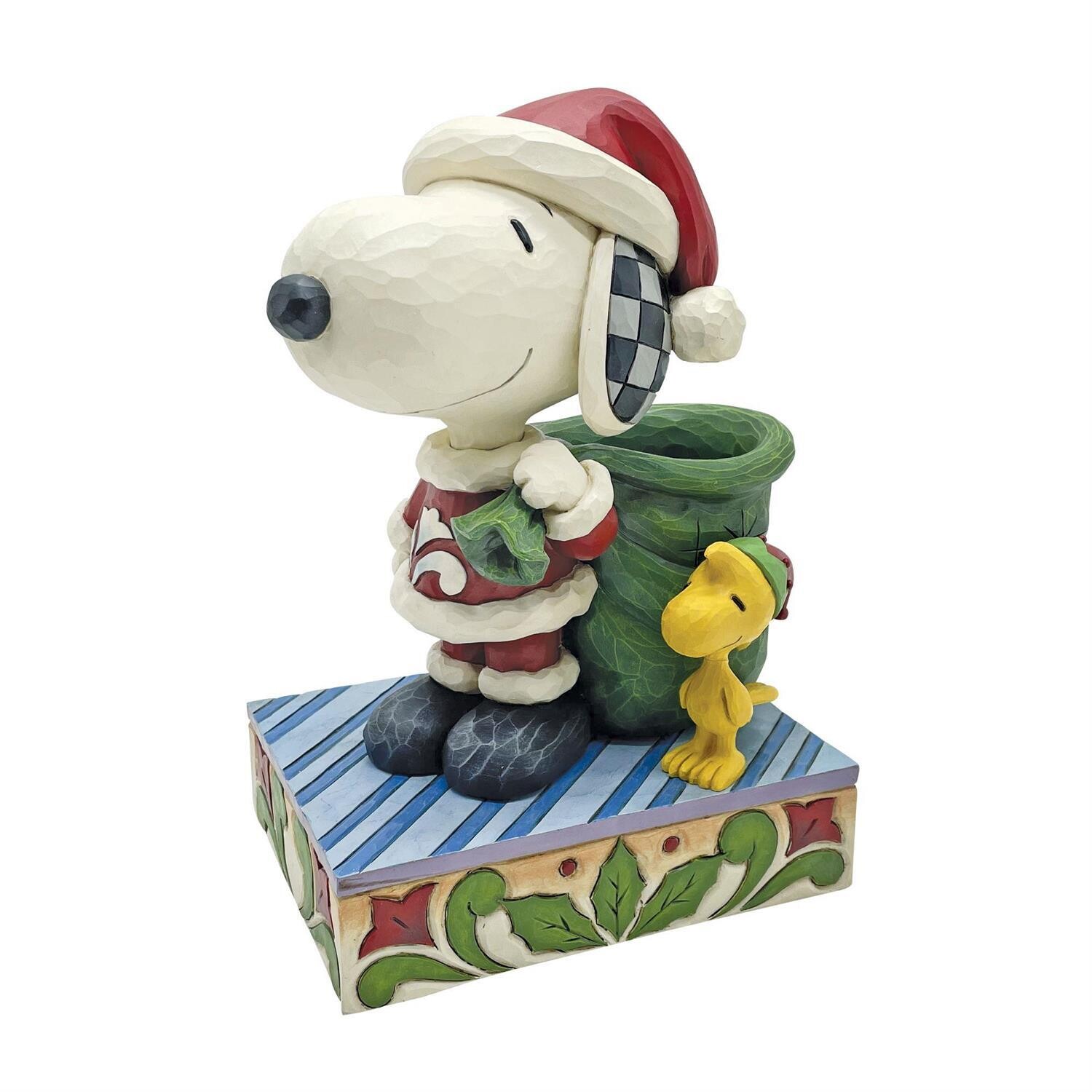 PRE-ORDER: Snoopy Santa and Elf Woodstock By: Jim Shore Peanuts *SHIPS ...