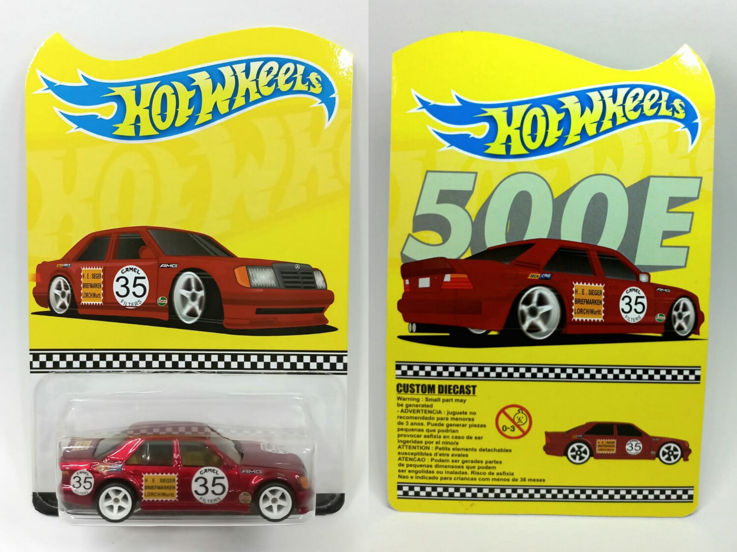 [PREORDER] Custom Mercedes 300 SL Camel #35 Livery Red